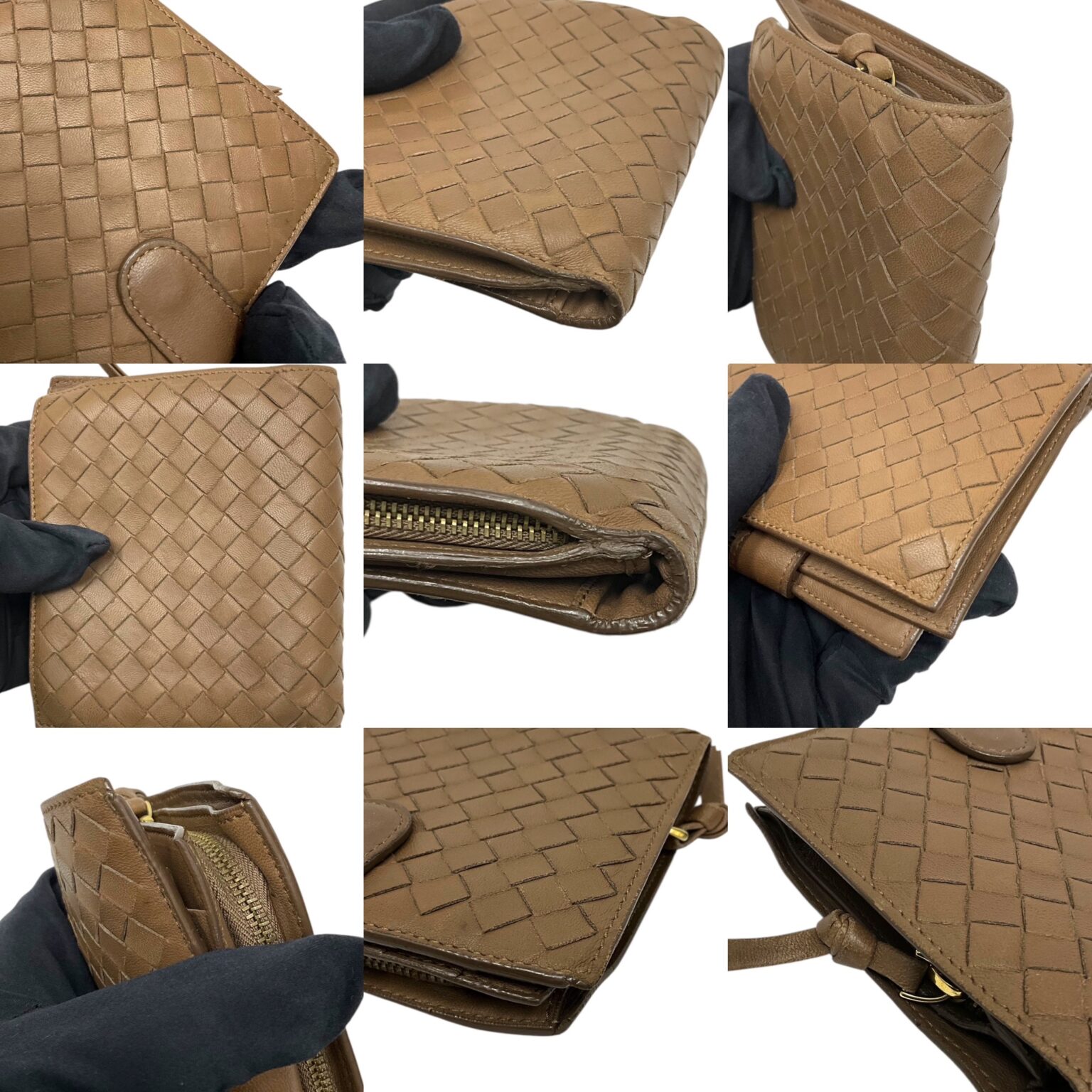 Bottega Veneta Inreciatto Bi-Fold Wallet - Gold House