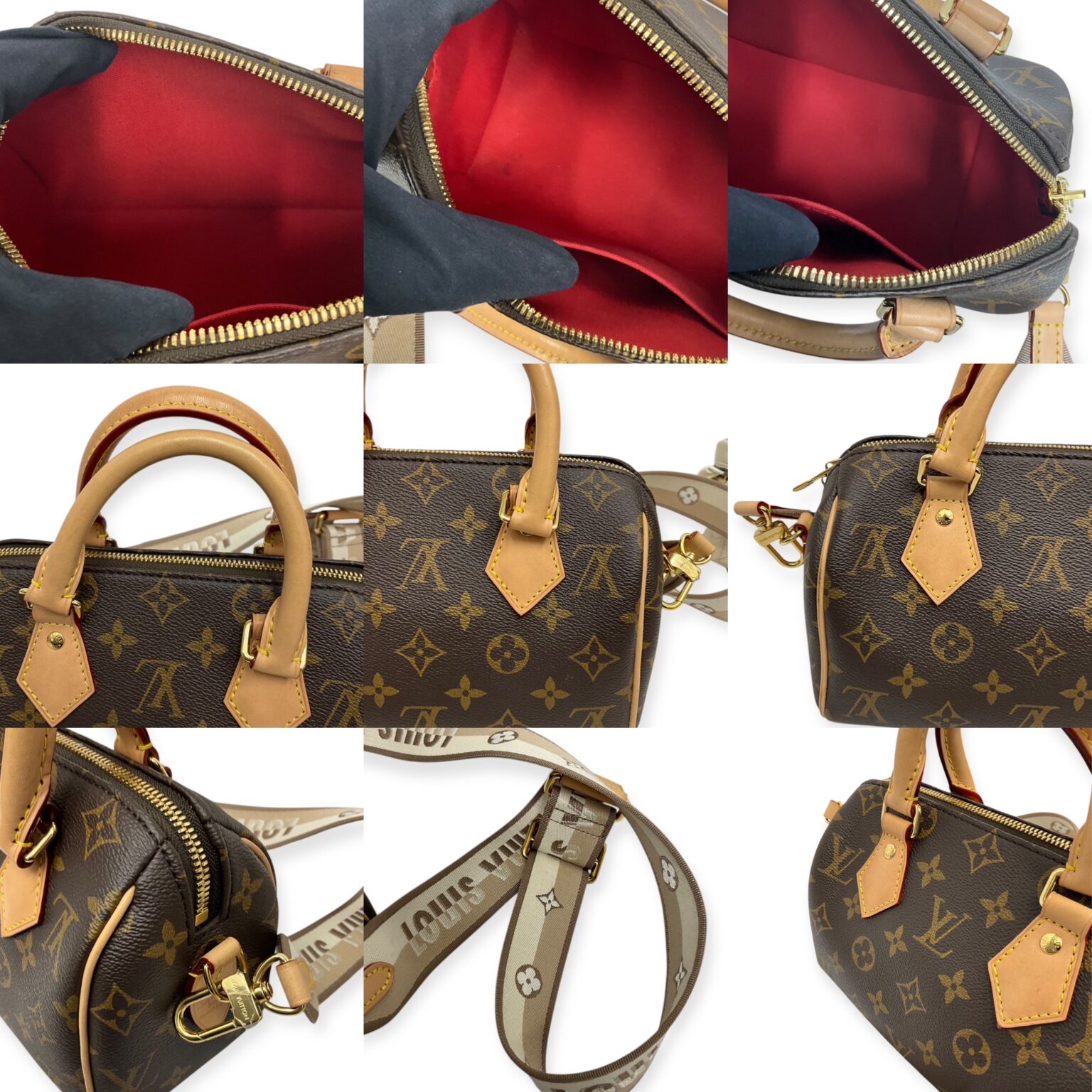 Louis Vuitton Monogram Speedy Bandouliere 20 - Gold House