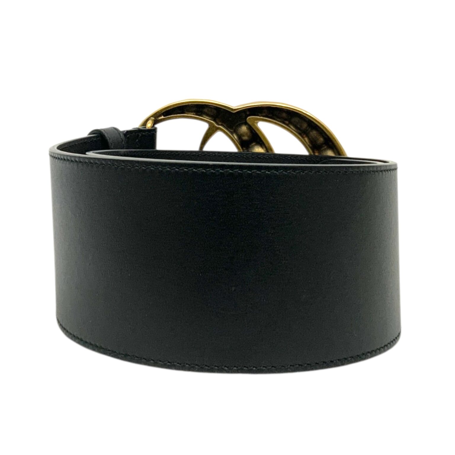 Gucci Jumbo Double G Faux Pearl-Embellished Belt 70/28 - Gold House