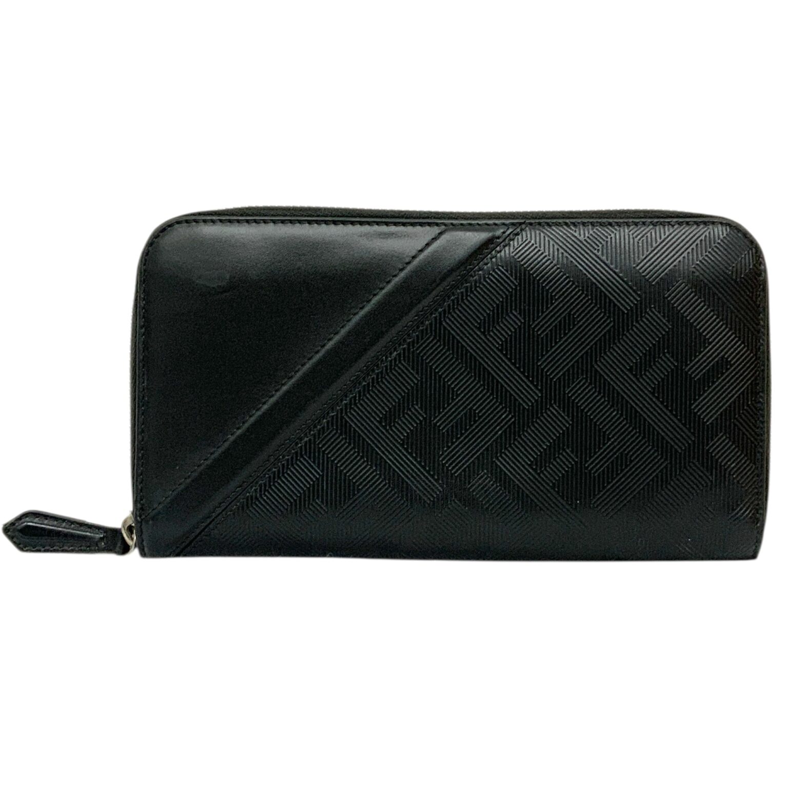 Fendi Shadow Embossed FF Zip Around Wallet - Gold House