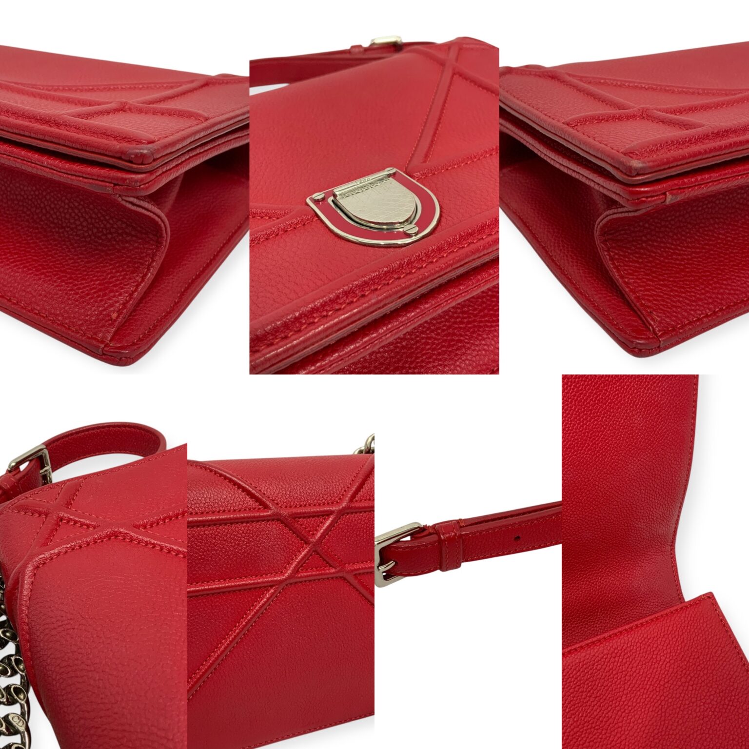 Dior Calfskin Diorama Flap Bag - Gold House