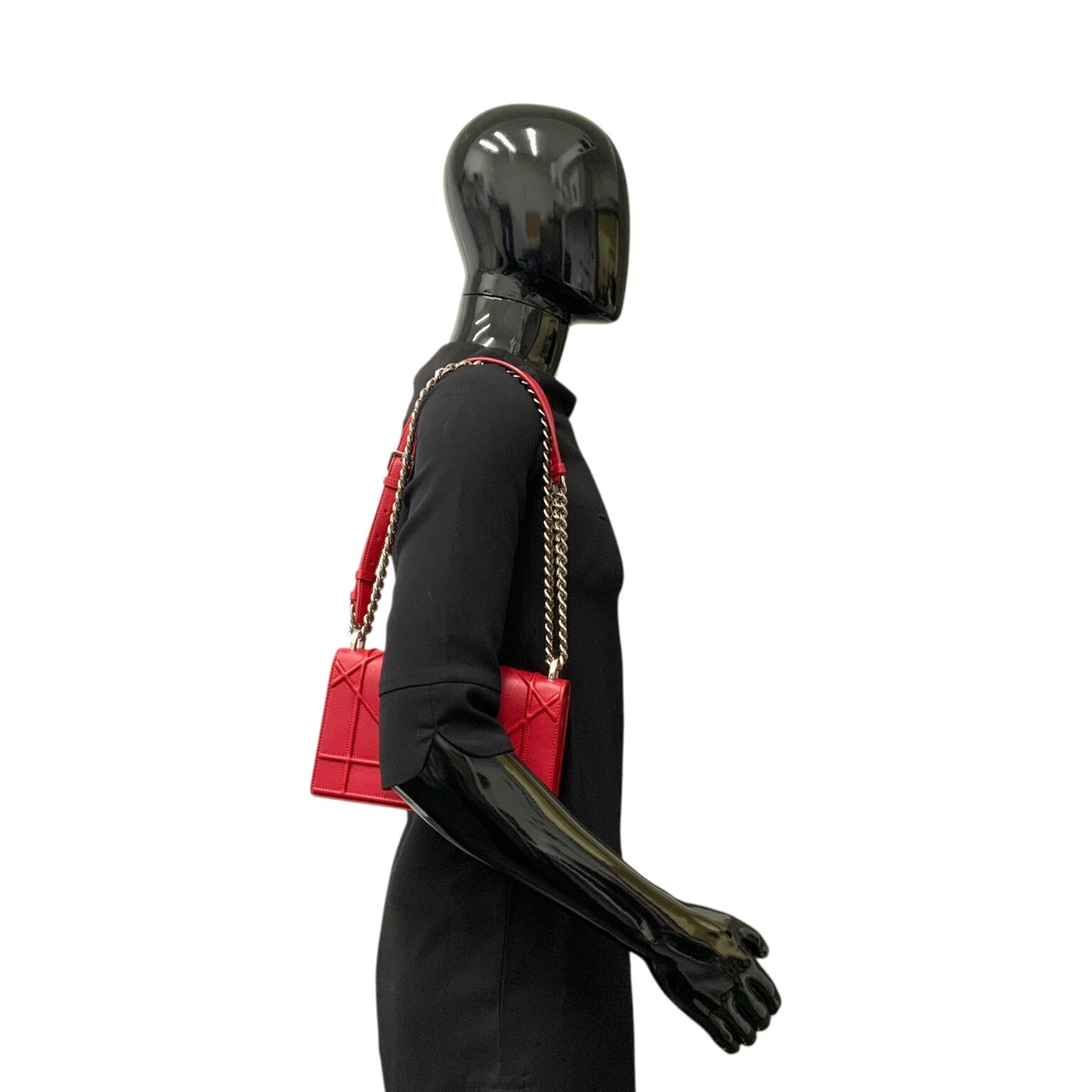 Dior Calfskin Diorama Flap Bag - Gold House