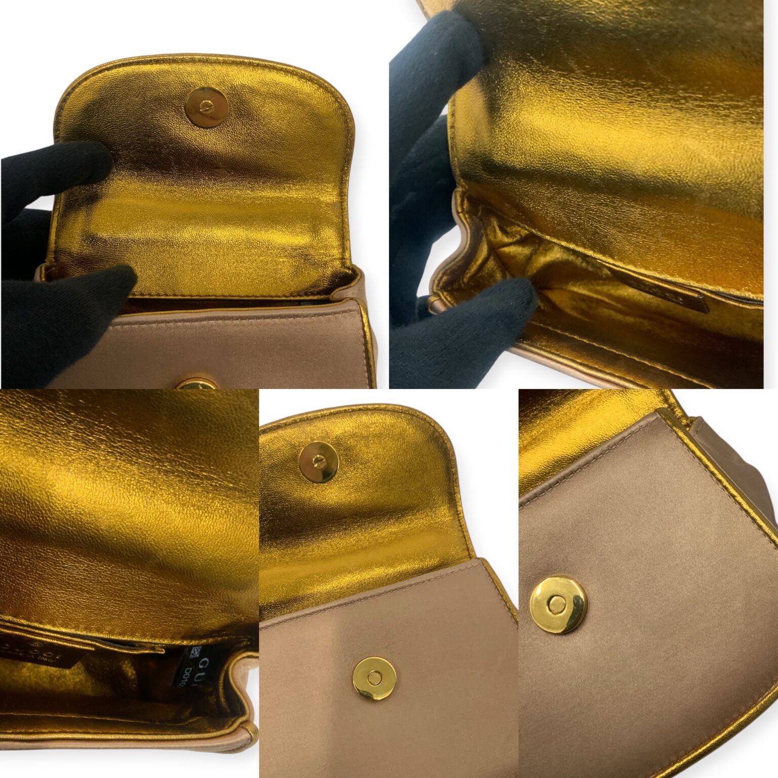 Gucci Bamboo Nano Top Handle Bag - Gold House