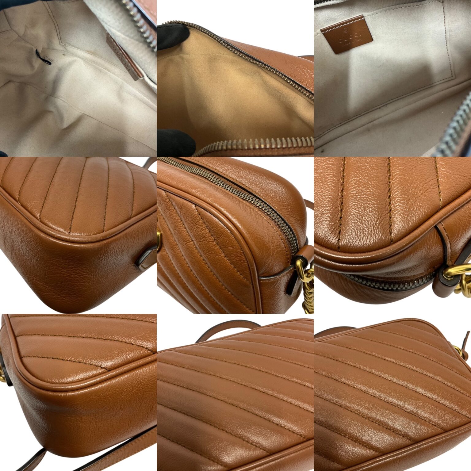 Gucci GG Marmont Small Camera Bag - Gold House