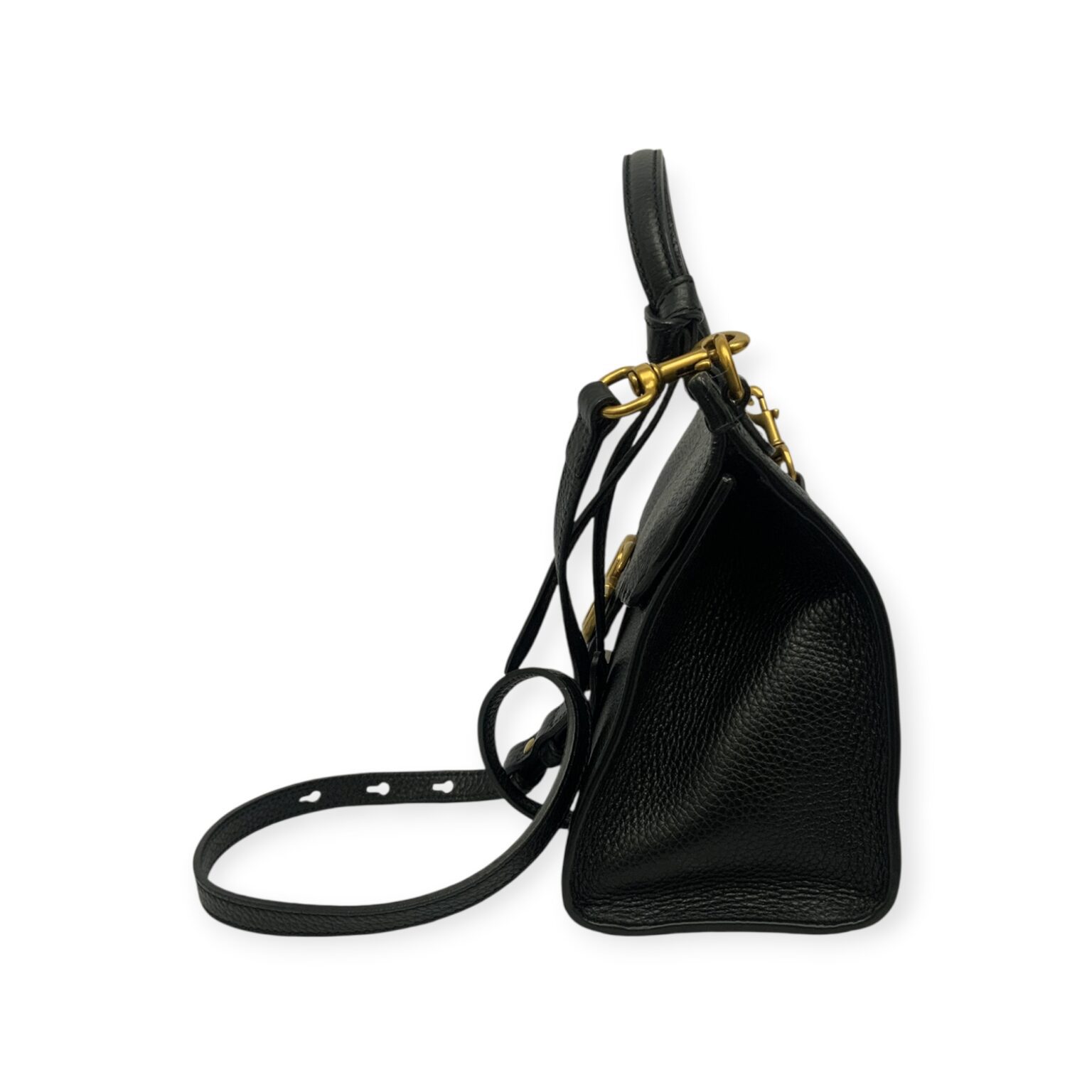 Gucci GG Marmont Small Top Handle Bag - Gold House